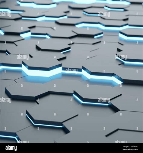 Modern Metallic Honeycomb And Hexagon Background Pattern 3d Rendering