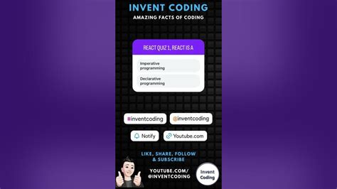 React Quiz 1 Can You Guess The Answer Shorts Inventcoding React Quiz Youtube