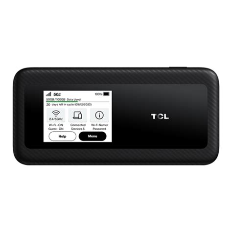 Tcl Linkzone 5g Uw Quick Reference Manual Pdf Download Manualslib