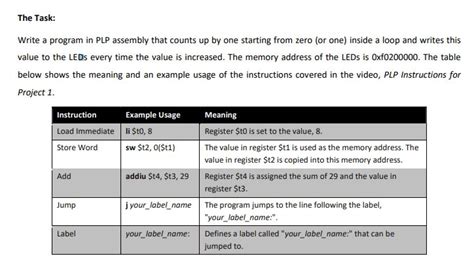 Write A Program In Plp Assembly That Counts Up By Oneask 2