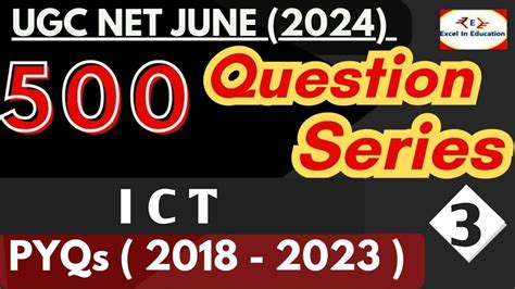Ugc Netmpset June 2024 Paper 1 500 Question Series Pyqs Of Ict 2018 2023 Youtube