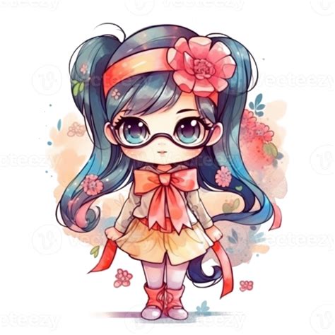 Chibi Linda Pequeño Niña 22833960 Png