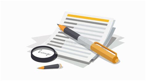 Professional Document Review And Grammar Check For Perfecting Content Quality Stock Illustration