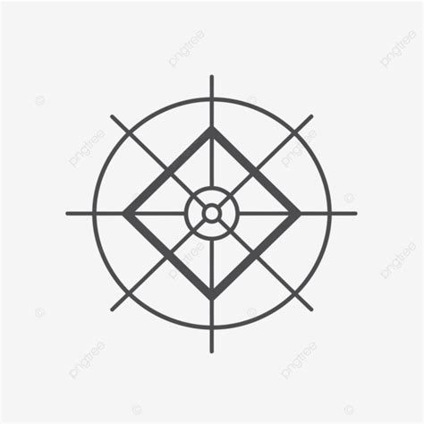 An Icon For A Compass Pointer Vector Lineal Icon Unique Bold Line