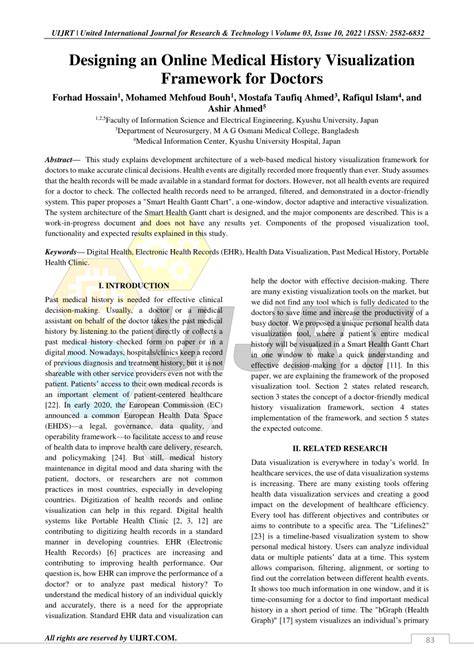 pdf designing an online medical history visualization framework for
