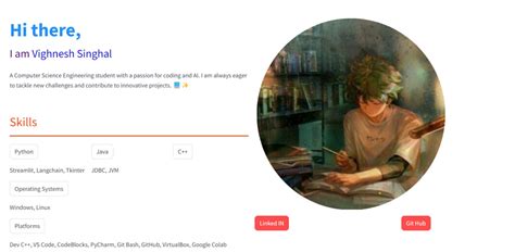 vighnesh singhal on linkedin portfolio ai coding research