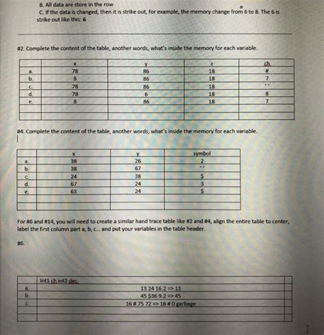 Homework 3 Loputoutput With Hand Trace Tables Please