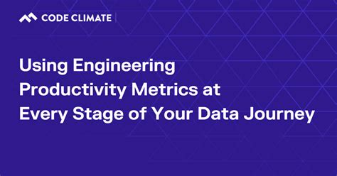 Using Engineering Productivity Metrics At Every Stage… Code Climate