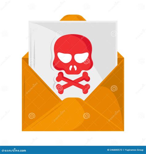 Hacking Message Online Phishing Stock Vector Illustration Of Attack Design 246800572
