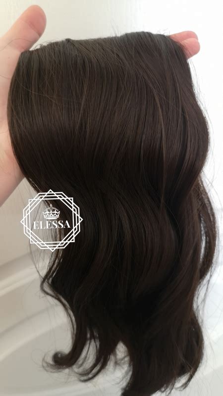 Луксозен Комплект Натурално Удължение Кичурен Екстеншън Цвят Естествен Тъмен Кестен №6А