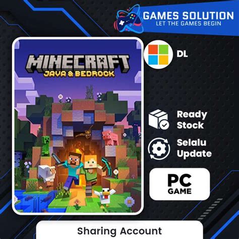 Promo Minecraft Java And Bedrock Edition Pc Original Full Access Online Diskon 23 Di Seller Lala