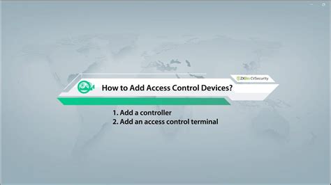 zkbio cvsecurity tutorial how to add access control devices youtube