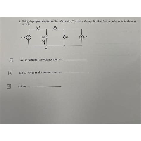 Solved Using Superpositionsource Transformationcurrent