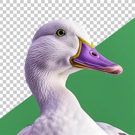 투명한 배경에 고립 된 앞의 오리 Png 파일 프리미엄 Psd 파일