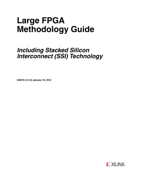 Xilinx Large Fpga Methodology Guide