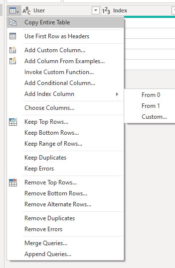 keep the first row table power query hot sale ar