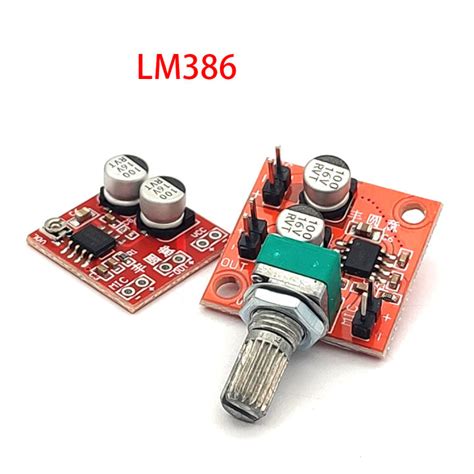 Lm386 Amplifier Module Lm386 Electret Microphone Amplifier Board Microphone Amplifier Daraz Pk