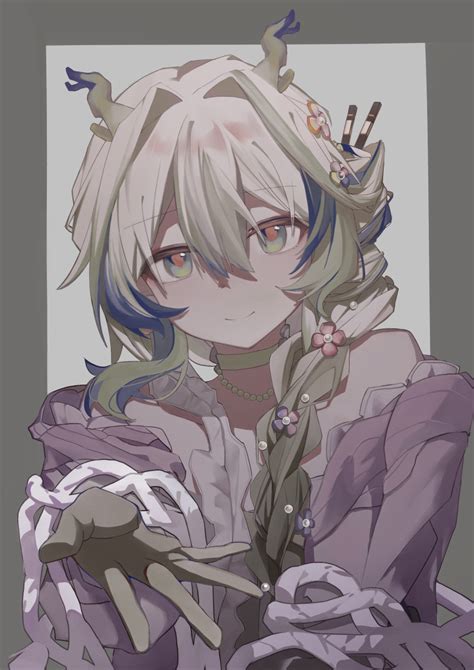 Safebooru 1girl Absurdres Arknights Bare Shoulders Black Border Blue