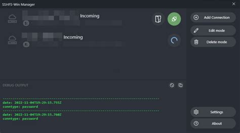 simultaneous connections spinning wheel · issue 143 · evsar3 sshfs win manager · github