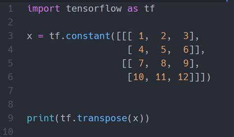 Tensorflow Tf Transpose Starlight Lab