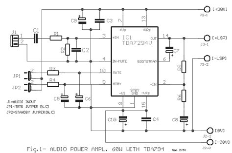Audio Power Amplifier W With TDA Circuit Under Repository Circuits Next Gr