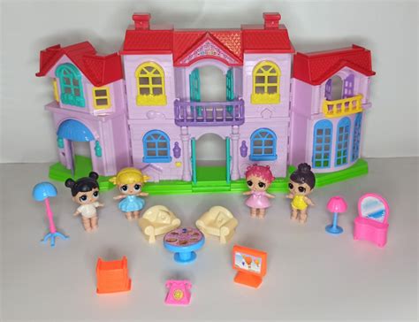Кукольный домик Lol Surprise Warm House 4 куклы и мебель купить с доставкой по выгодным ценам
