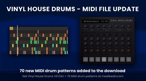 70 Midi Drum Patterns For Vinyl House Drums Free Update 🔥 Youtube