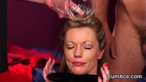 Unusual Chick Receives A Facial Blast Guzzling Down Every Drop Of Cum