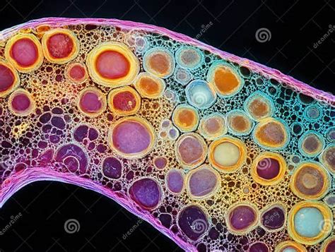 Exploration Of Plant Stem Structure Reveals Vibrant Details In A Cross