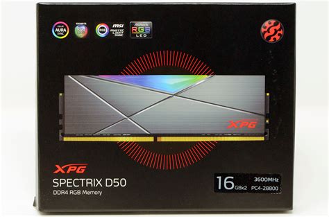 Xpg Spectrix D50 Ddr4 3600 Mhz Cl18 2x16 Gb Review Packaging And Contents Techpowerup