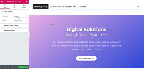 Content Ticker Essential Addons For Elementor