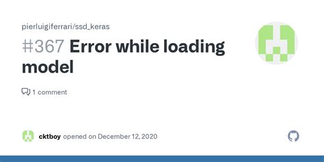 Error While Loading Model · Issue 367 · Pierluierrarissdkeras
