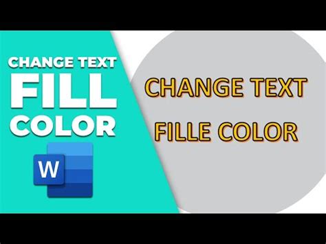 How To Change Text Fill Color In Word The Graphic Home