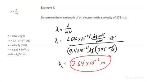 How To Calculate The De Broglie Wavelength Of An Electron Chemistry