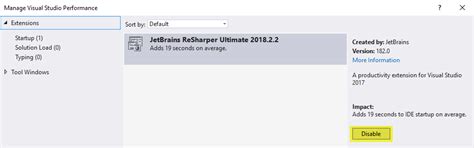 How Can I Disable ReSharper In Visual Studio And Enable It Again Stack Overflow