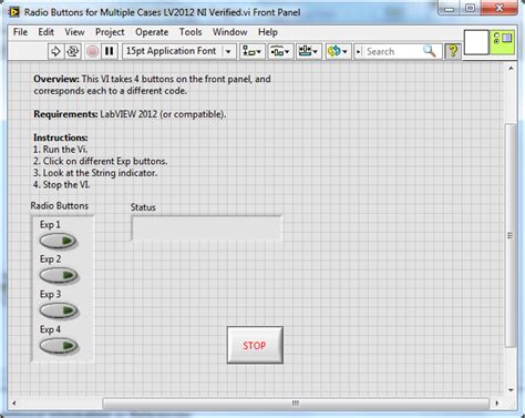 Radio Buttons For Multiple Cases Ni Community