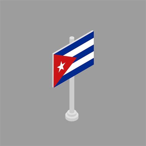Premium Vector Illustration Of Cuba Flag Template