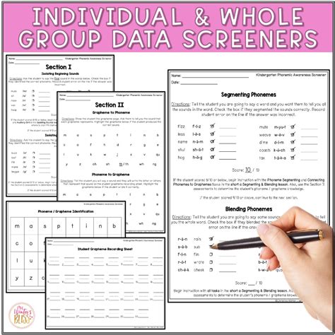 Kindergarten Phonemic Awareness Yearlong Curriculum Lesson Plans