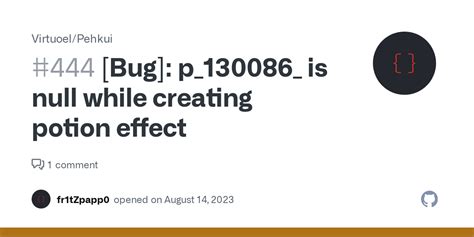 Bug P130086 Is Null While Creating Potion Effect · Issue 444
