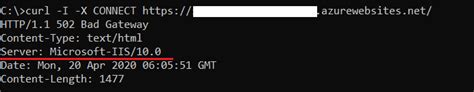 How To Remove Server Header Azure App Service When Requesting With