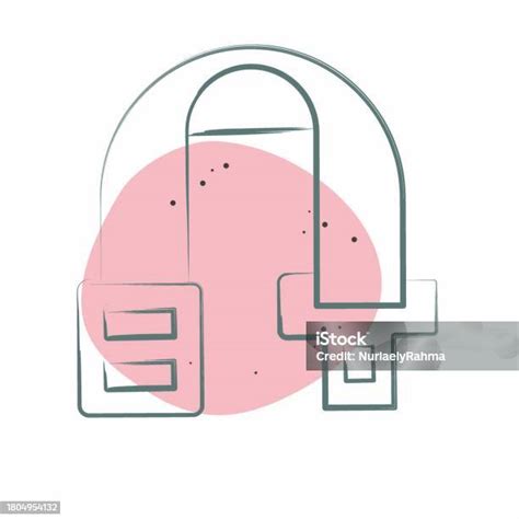 아이콘 자동차 안전 벨트 자동차 부품 기호와 관련이 있습니다 색상 별점 스타일 심플한 디자인 편집 가능 간단한 일러스트레이션 경계 표지에 대한 스톡 벡터 아트 및 기타