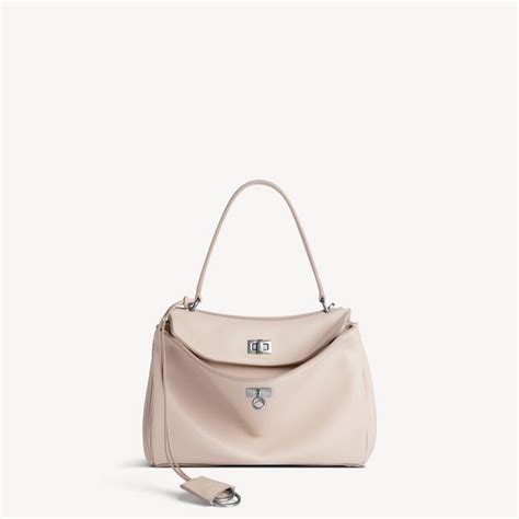Womens Rodeo Handbag Small In Almond Balenciaga Us
