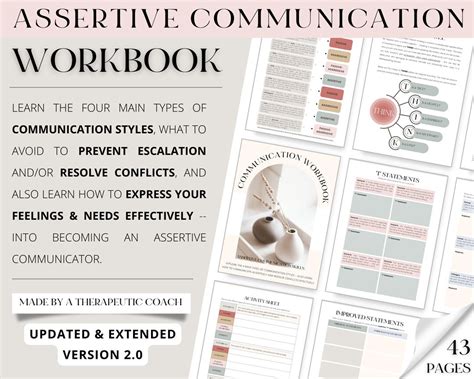 ASSERTIVE COMMUNICATION WORKBOOK V Improve Communication Skills Become An Assertive