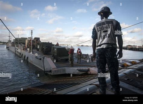 Improved Navy Lighterage System Inls Causeway Ferry Hi Res Stock