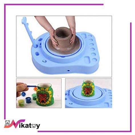 خرید و قیمت اسباب بازی دستگاه سفالگری به همراه گل رس از غرفه Nikatoys