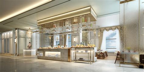 港丽轻奢风精品酒店设计装修效果图 金博大建筑装饰集团公司