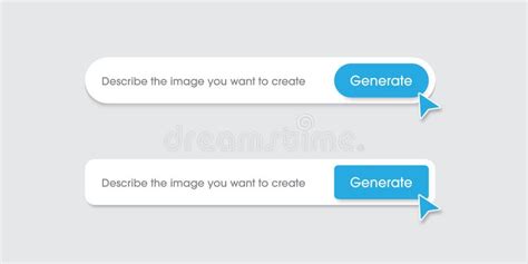 Generative Ai Bar Input Prompt As Commands For Create White Generate