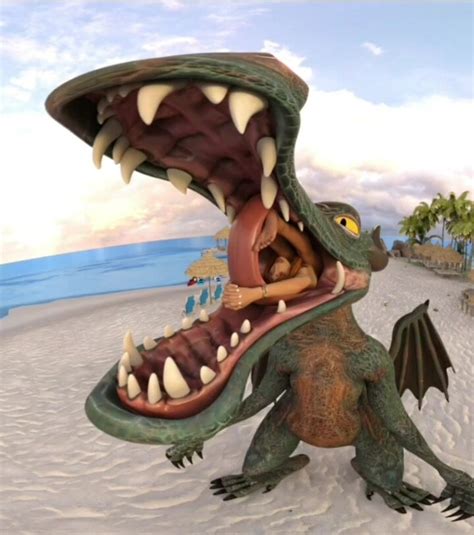 Dragon Eats Summer Girls Wormsign