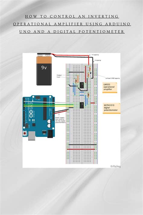 How To Control An Inverting Operational Amplifier Using Arduino Uno And