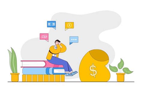 Premium Vector Flat Bankruptcy Financial Recession With People Characters Concept Outline